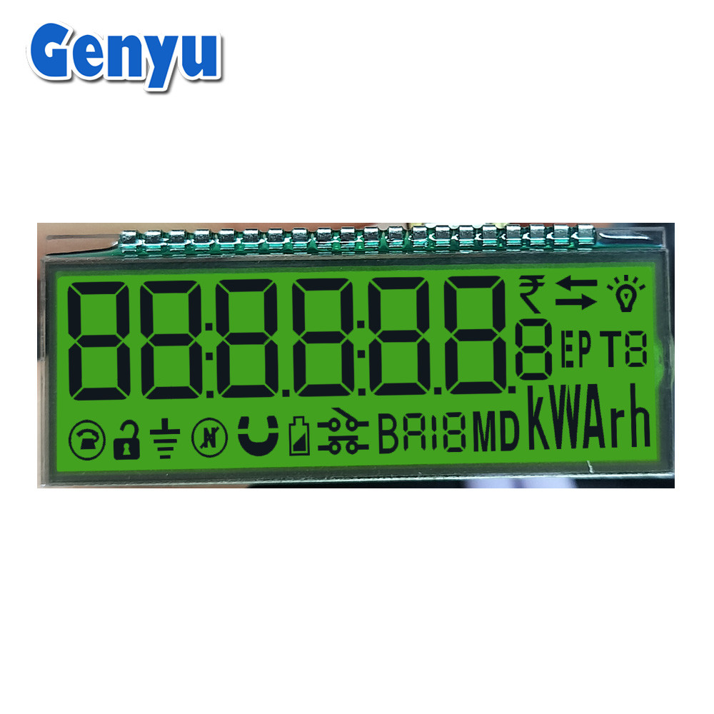 Compact Custom LCD Display STN No Backlight 20PIN 7 Segment Screen For Meters